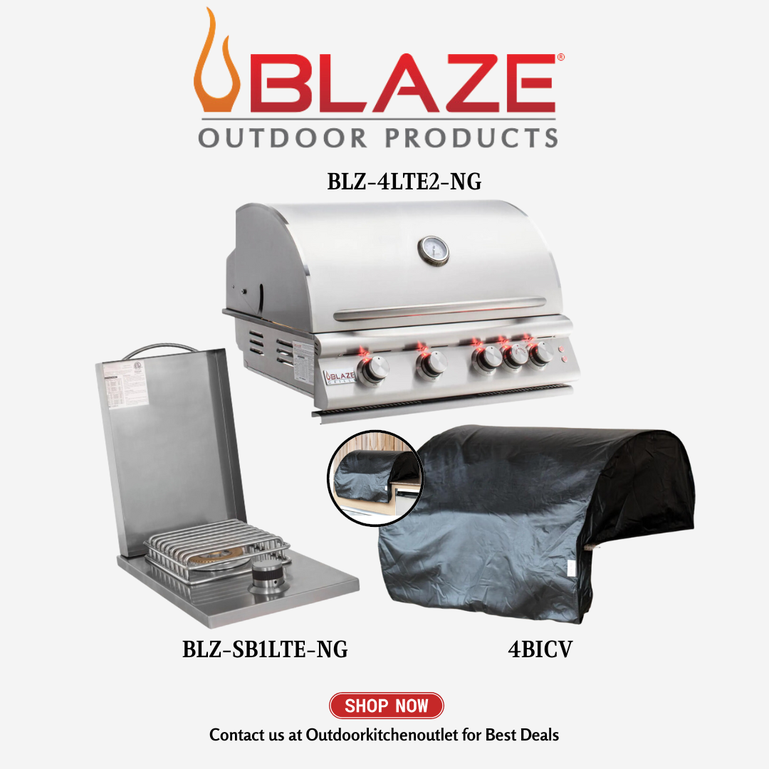 Blaze Outdoor Basic Package LTE 32-inch 4 Burner Grill with Single Sid
