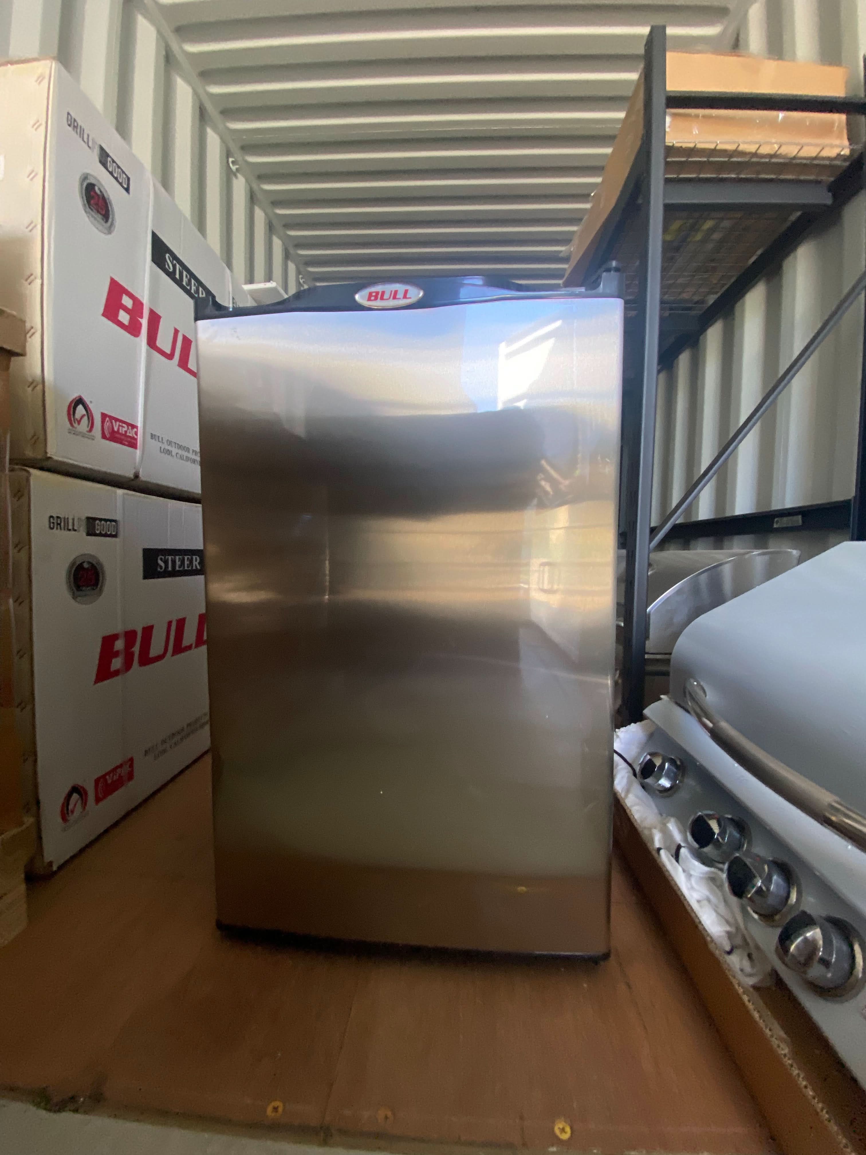 Bull BBQ 20" Stainless Steel Compact Refrigerator Open Box (Dents) 110