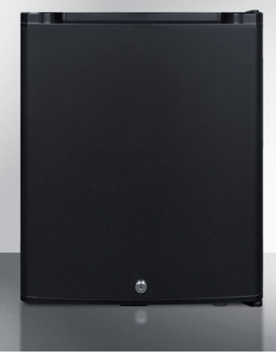 Summit - 16 Compact Minibar in black with front lock - MB12B