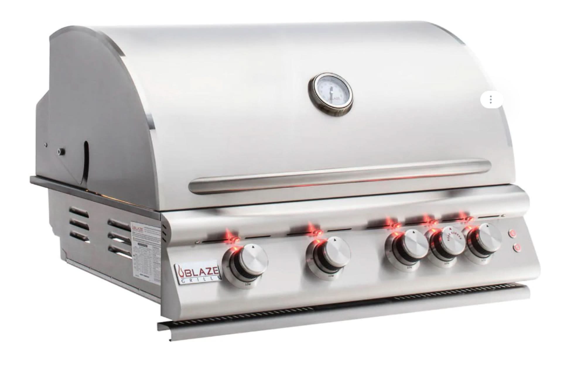 Blaze Premium LTE3 Marine Grade 32" 4-Burner Gas Grill with Rear Infra