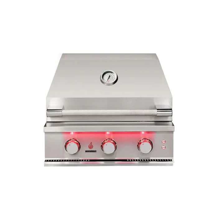 TrueFlame - 25-Inch 3-Burner Built-In Grill - Liquid Propane Gas - TF2