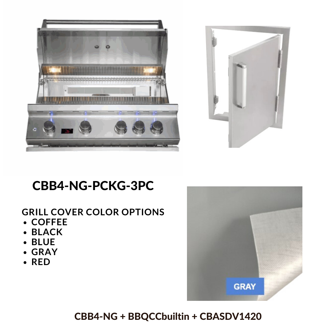 Whistler Basic Package 4 burner Built-in gas Grill with Stainless Stee