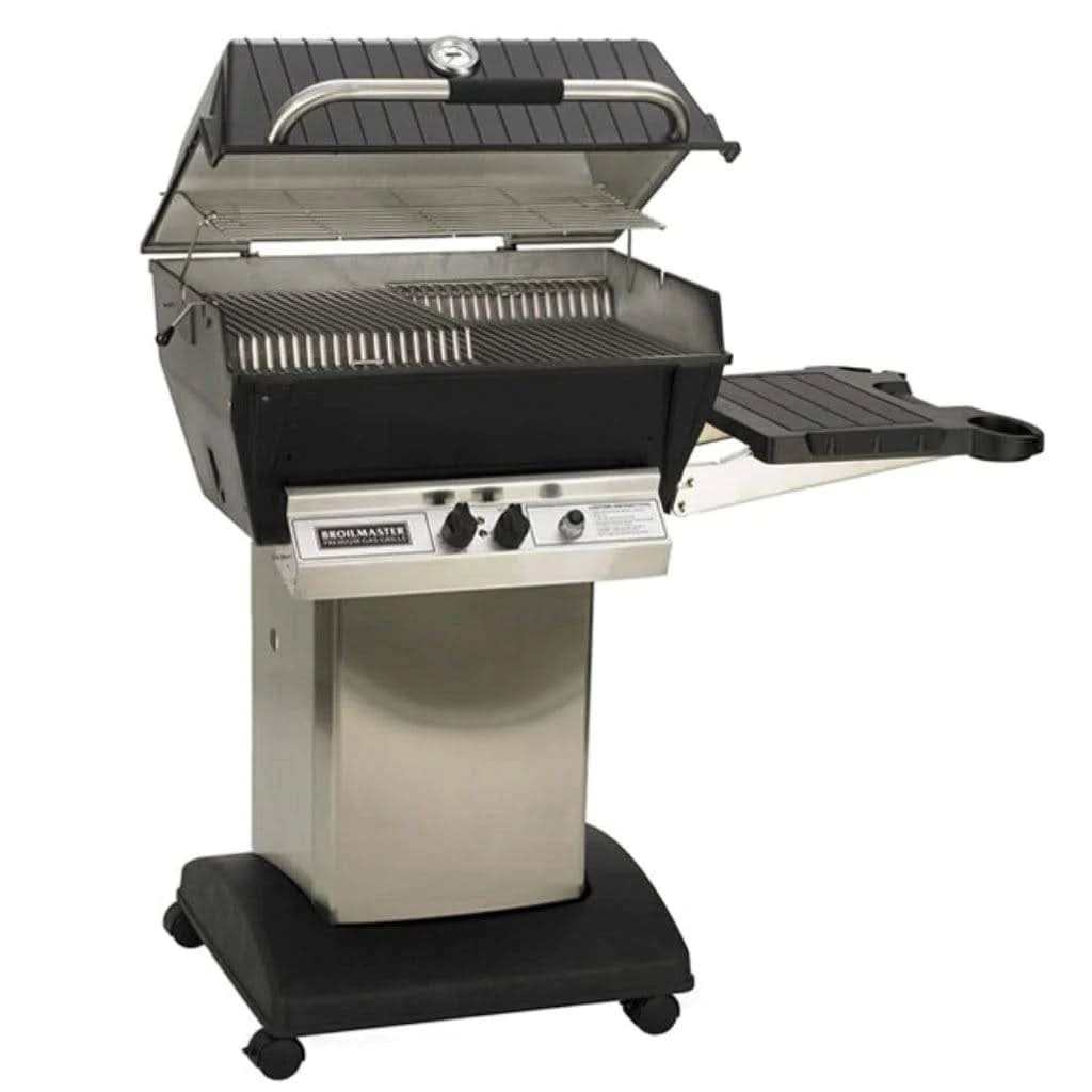 Broilmaster- Stainless Cart/Base, one Side Shelf with Stainless Bracket ...